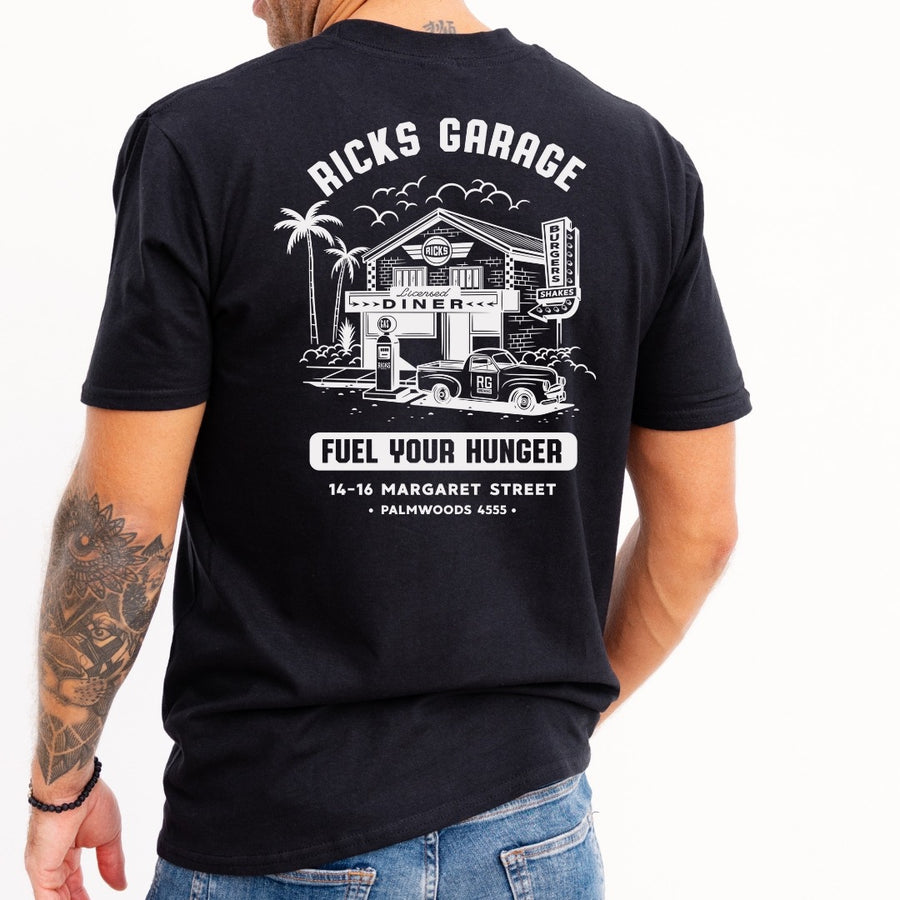 GARAGE TEE – Ricks Garage Palmwoods